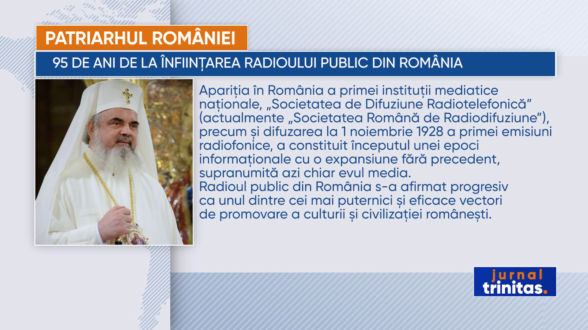 95 de ani de la înființarea Radioului public din România - TRINITAS TV