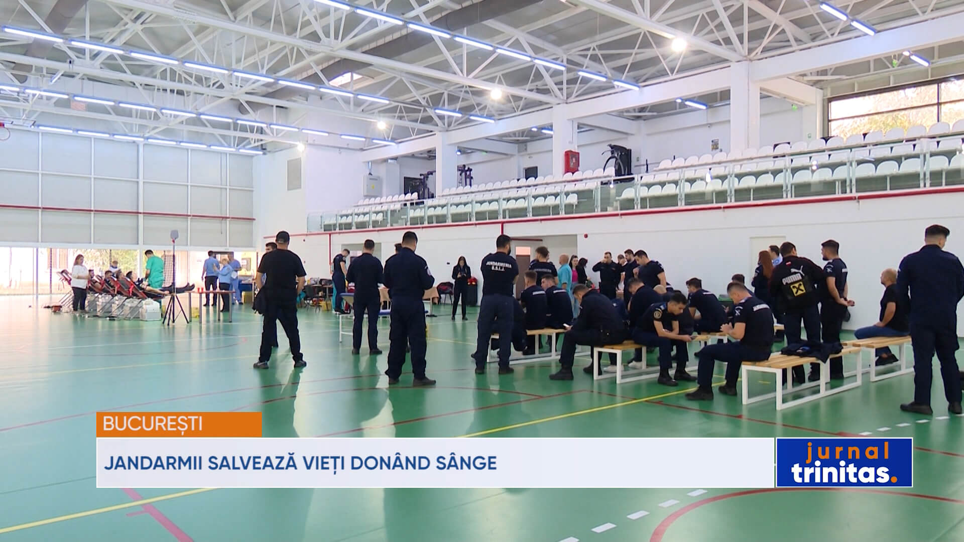Jandarmii salvează vieți donând sânge - TRINITAS TV