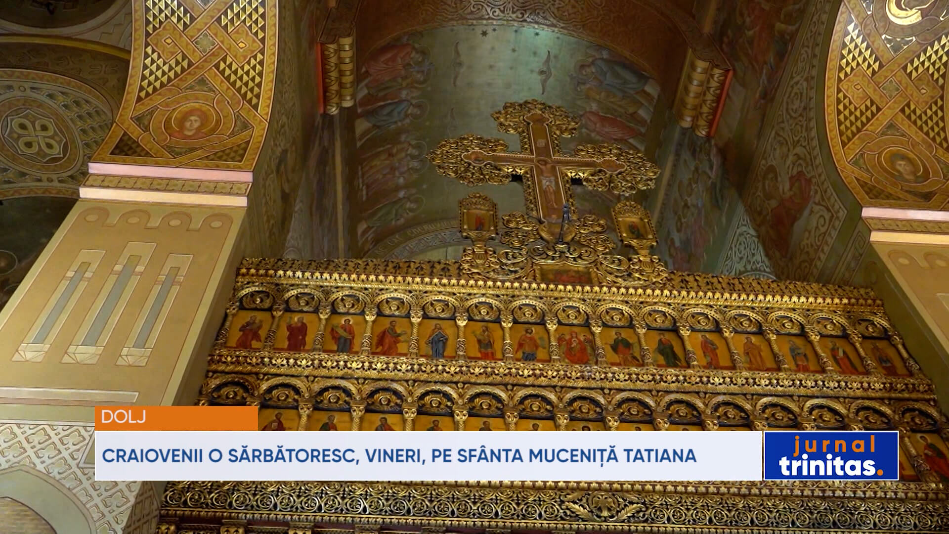 Craiovenii o sărbătoresc, vineri, pe Sfânta Muceniță Tatiana - TRINITAS TV