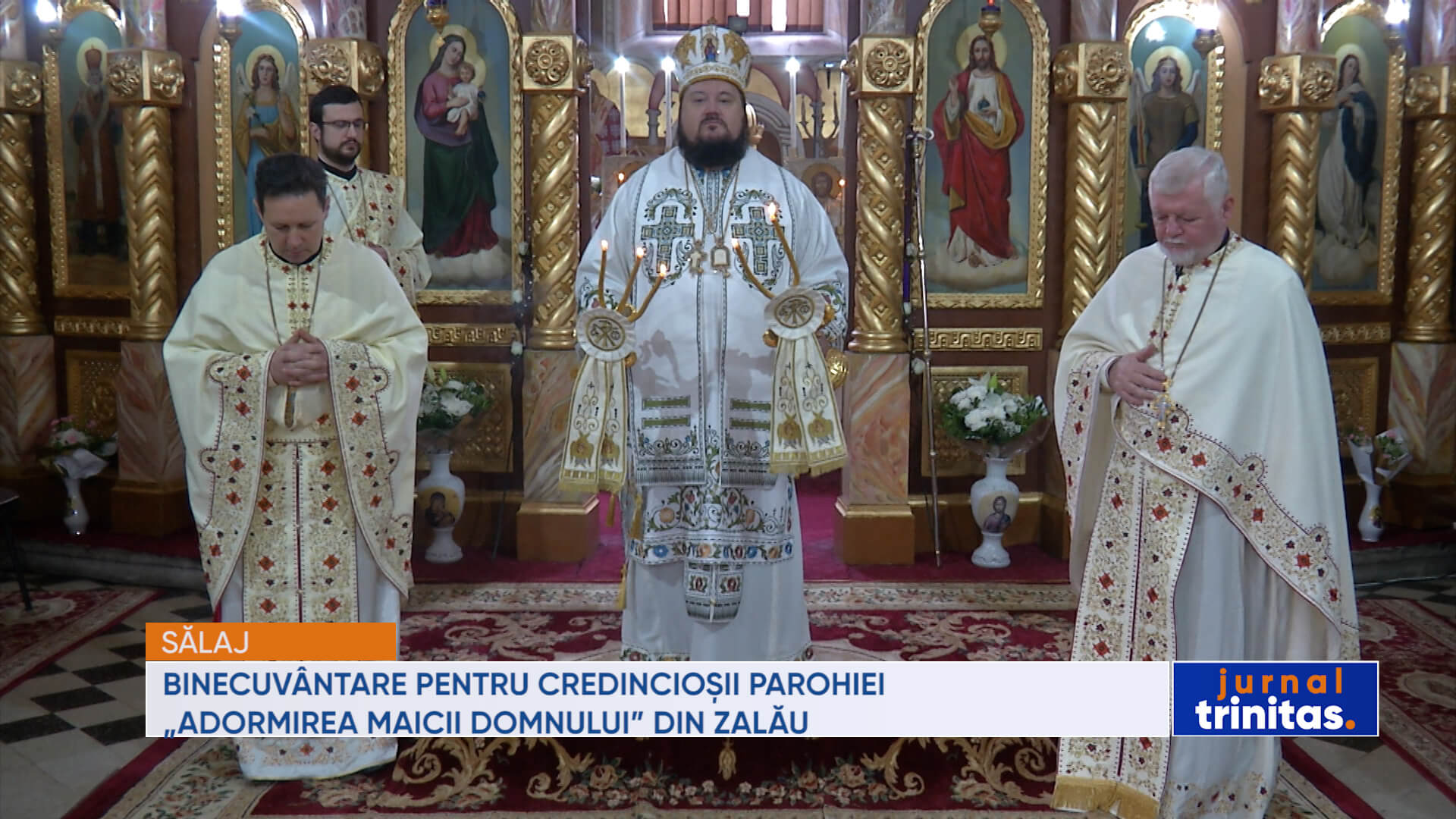Binecuvântare pentru credincioșii Parohiei „Adormirea Maicii Domnului” din Zalău - TRINITAS TV