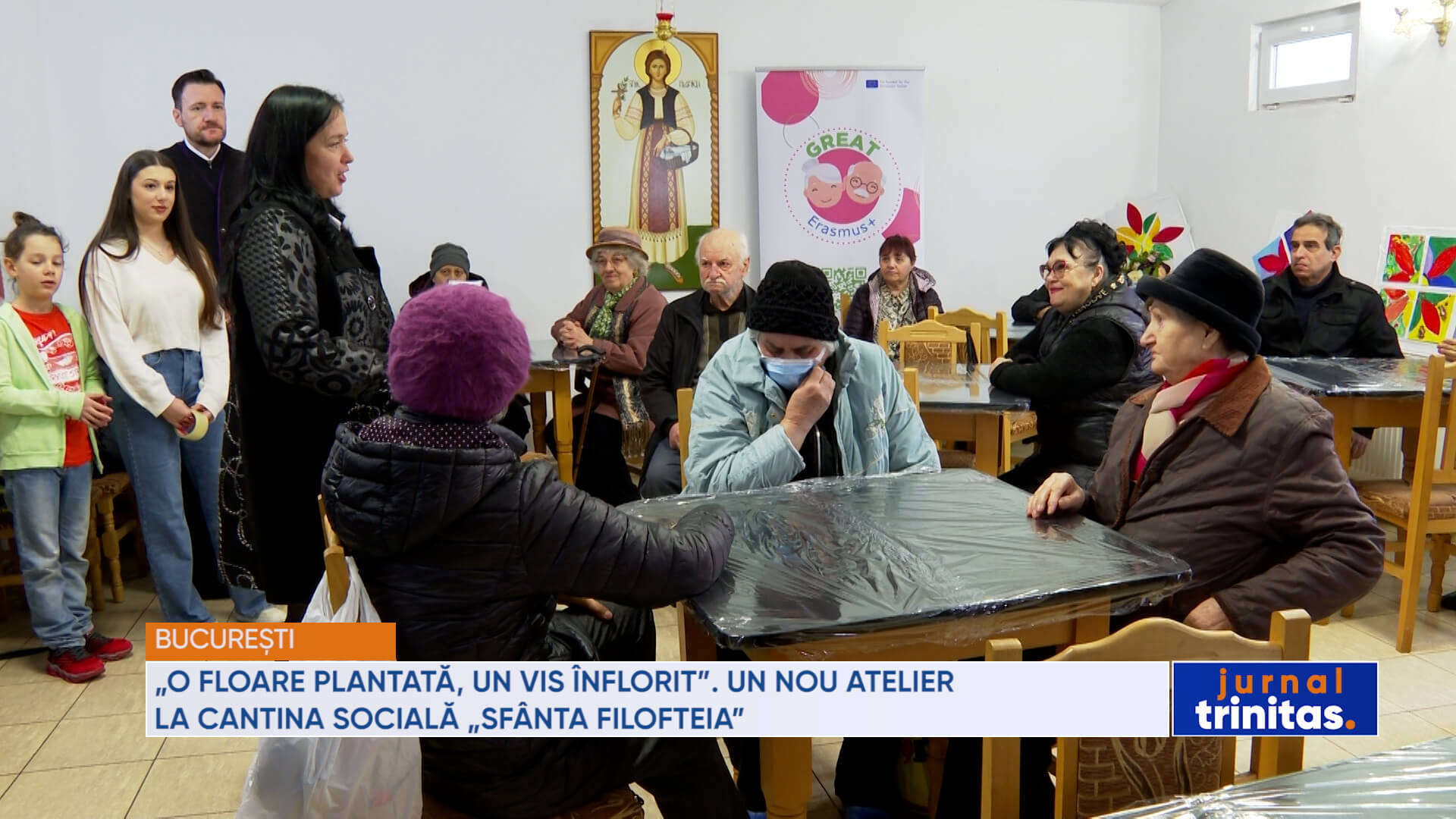 „O floare plantată, un vis înflorit”. Un nou atelier la Cantina socială ...
