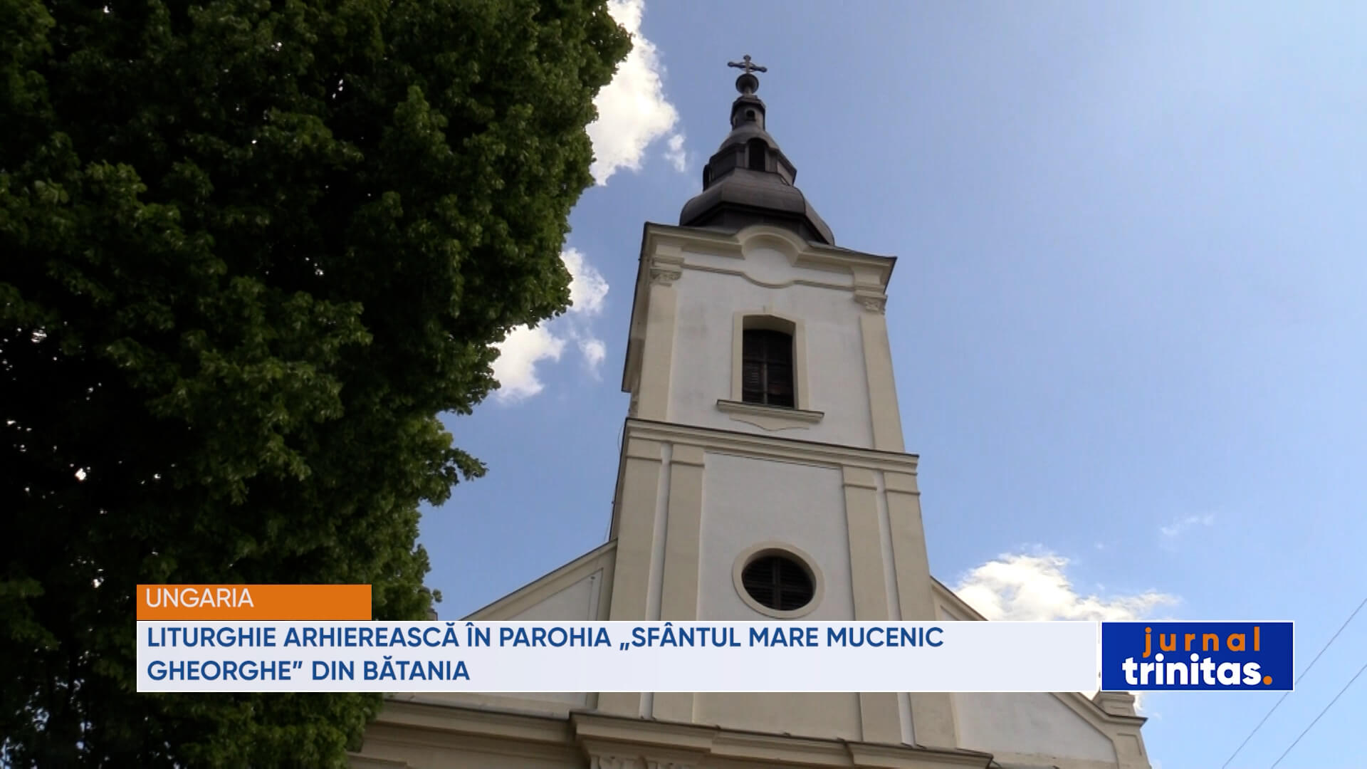 Liturghie arhierească în Parohia „Sfântul Mare Mucenic Gheorghe” din Bătania, Ungaria - TRINITAS TV