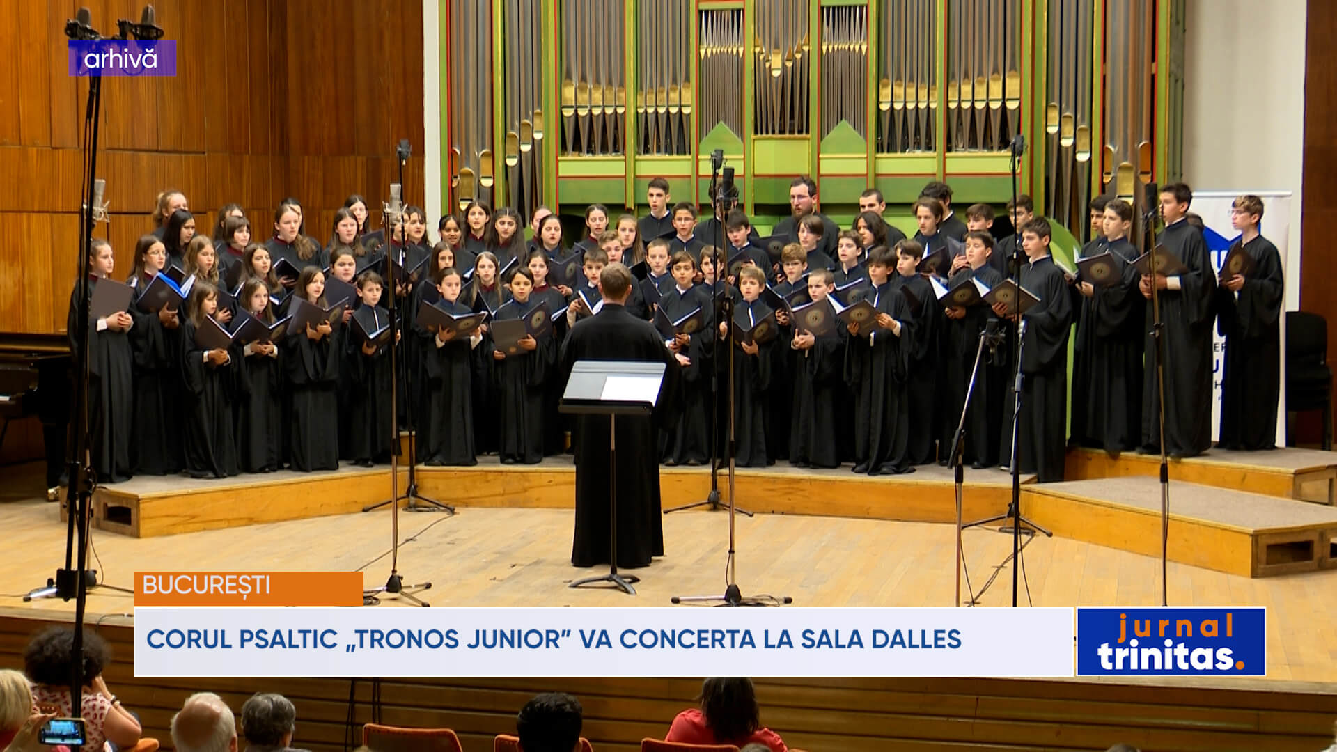 Corul psaltic „Tronos Junior” va concerta la Sala Dalles - TRINITAS TV