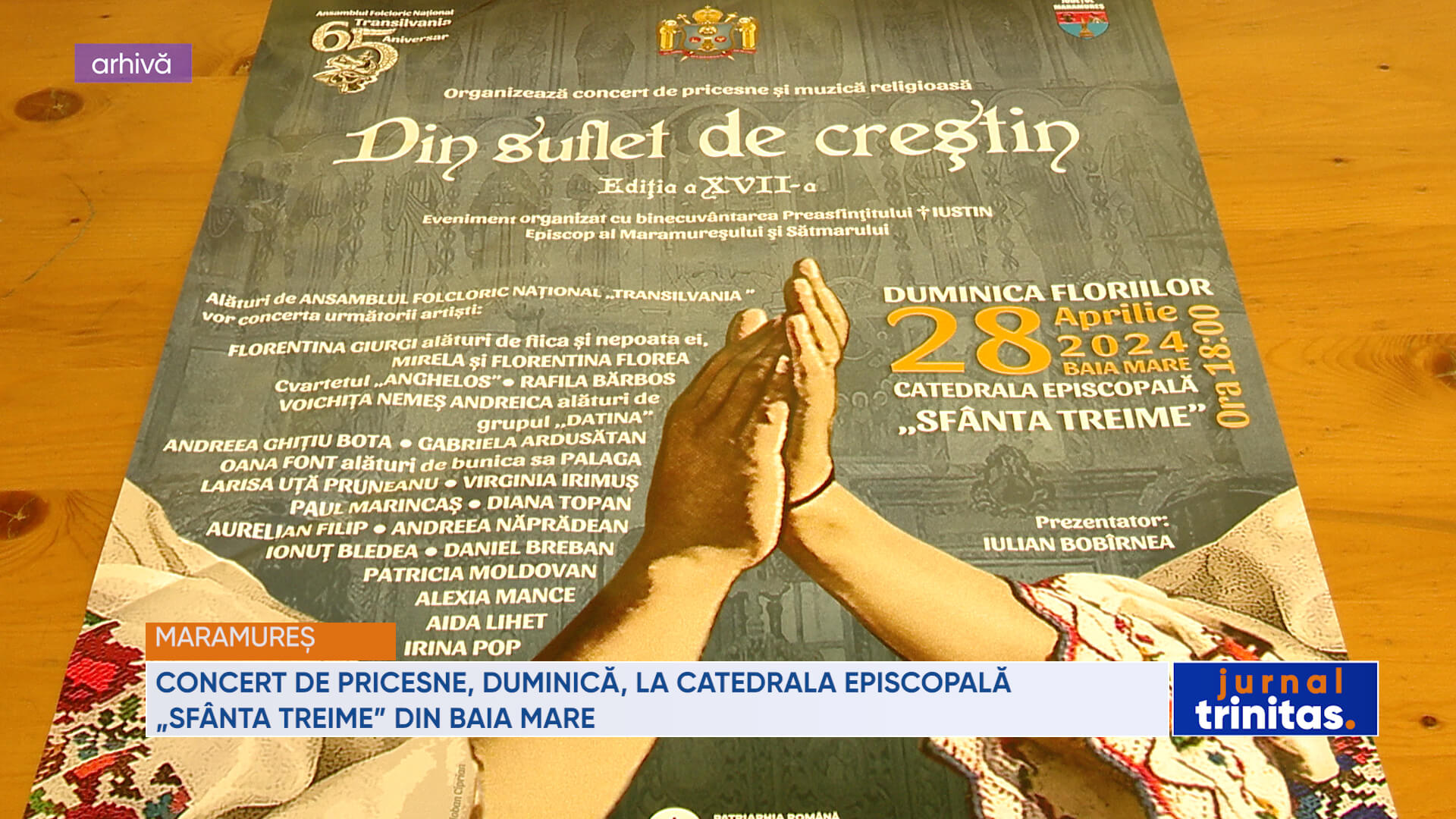 Concert de pricesne, duminică, la Catedrala episcopală „Sfânta Treime ...