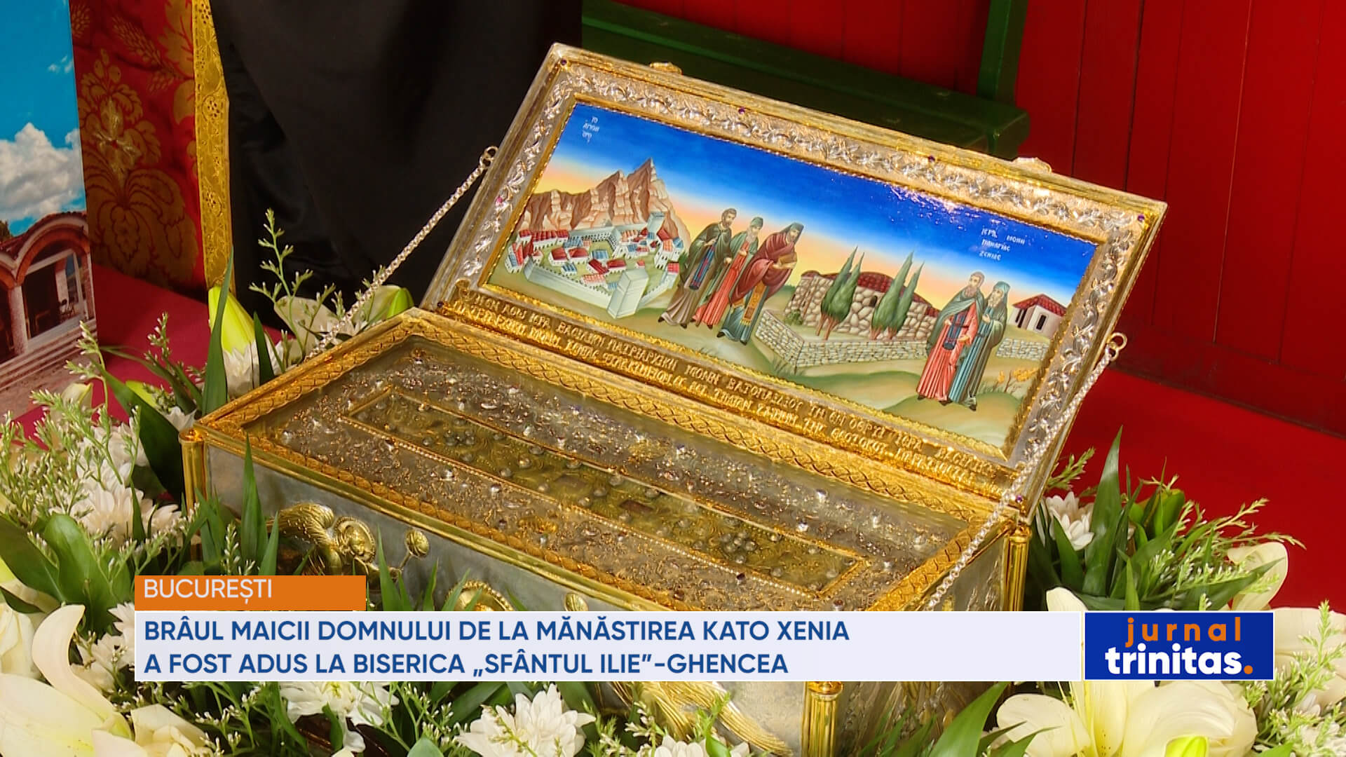 Brâul Maicii Domnului a fost adus la Biserica „Sfântul Ilie”-Ghencea ...