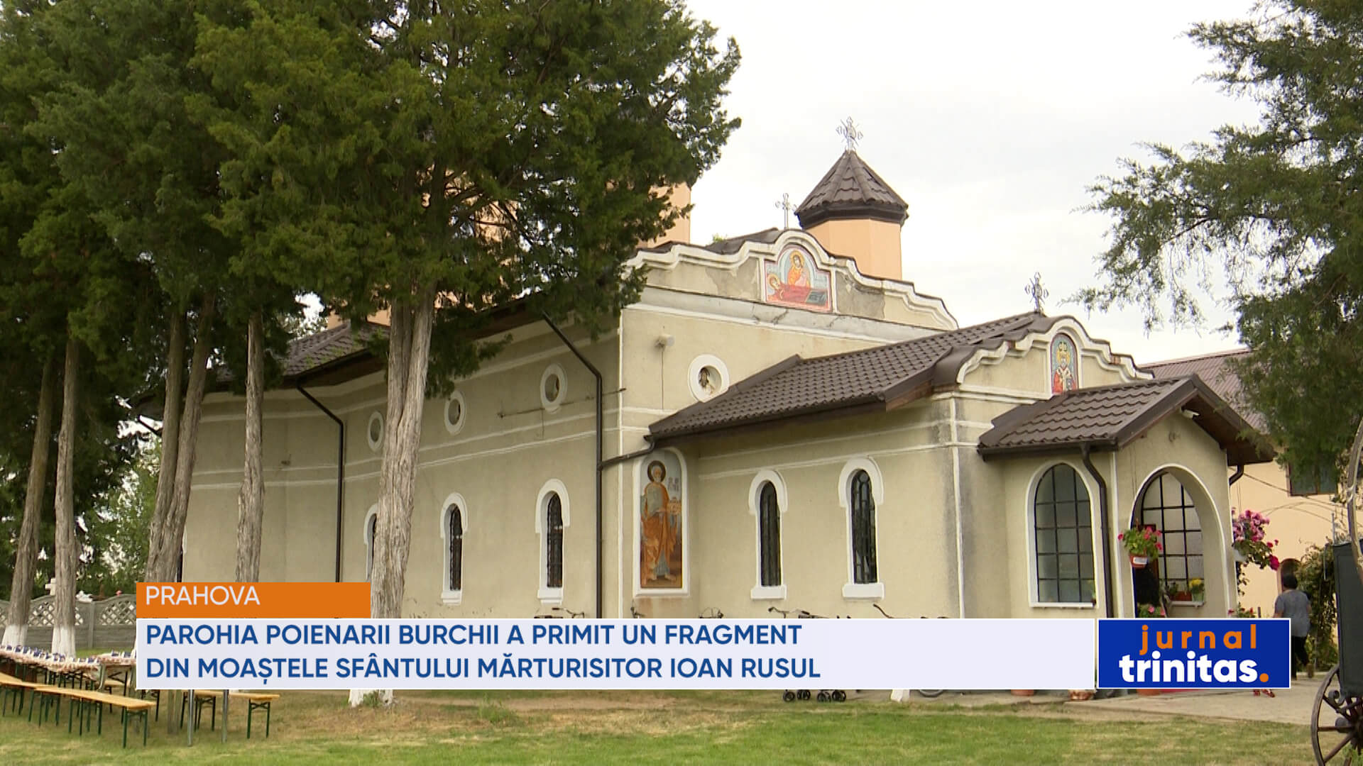 Parohia Poienarii Burchii din județul Prahova a primit un fragment din ...