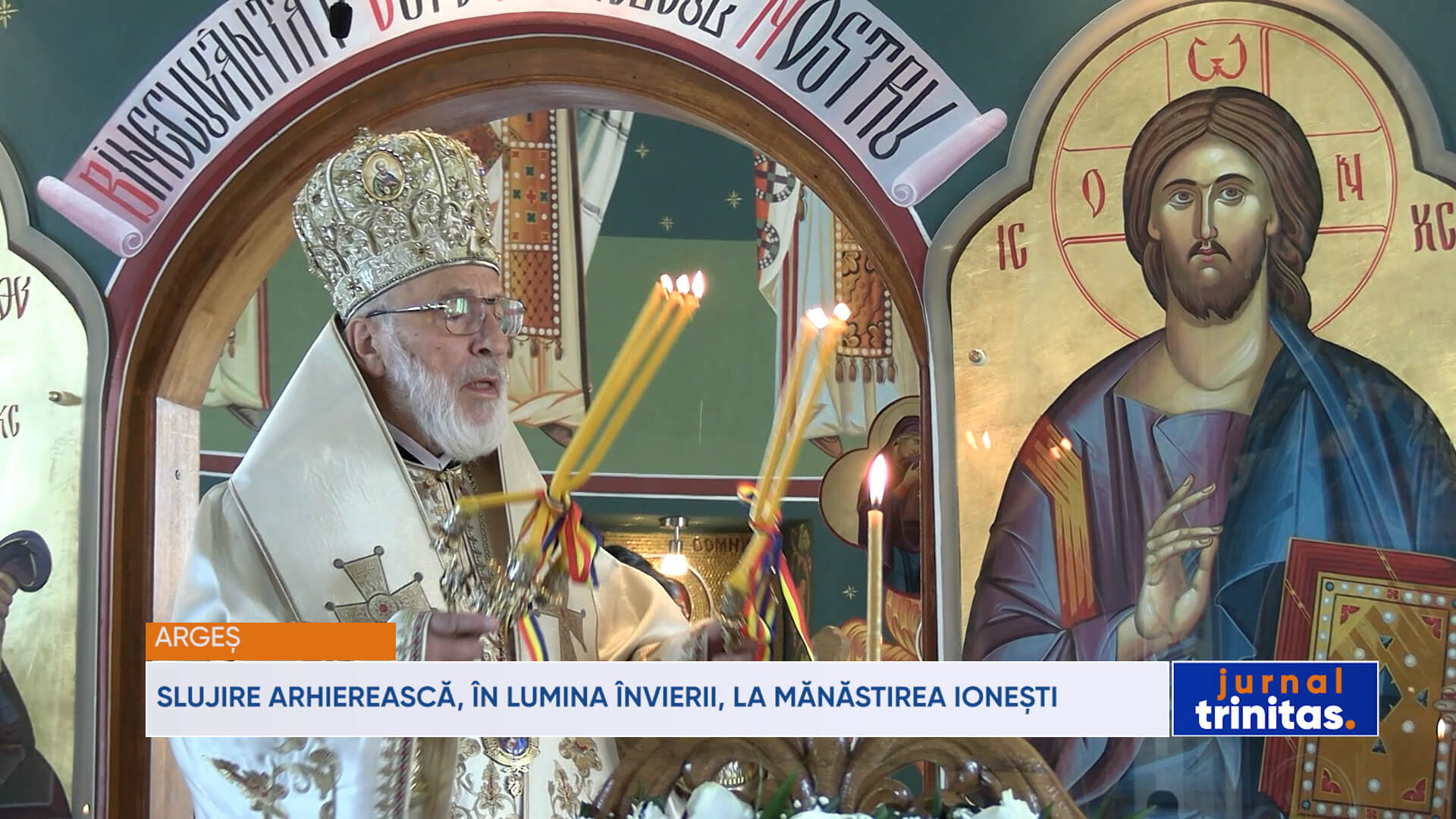 Slujire arhierească, în lumina Învierii, la Mănăstirea Ionești ...