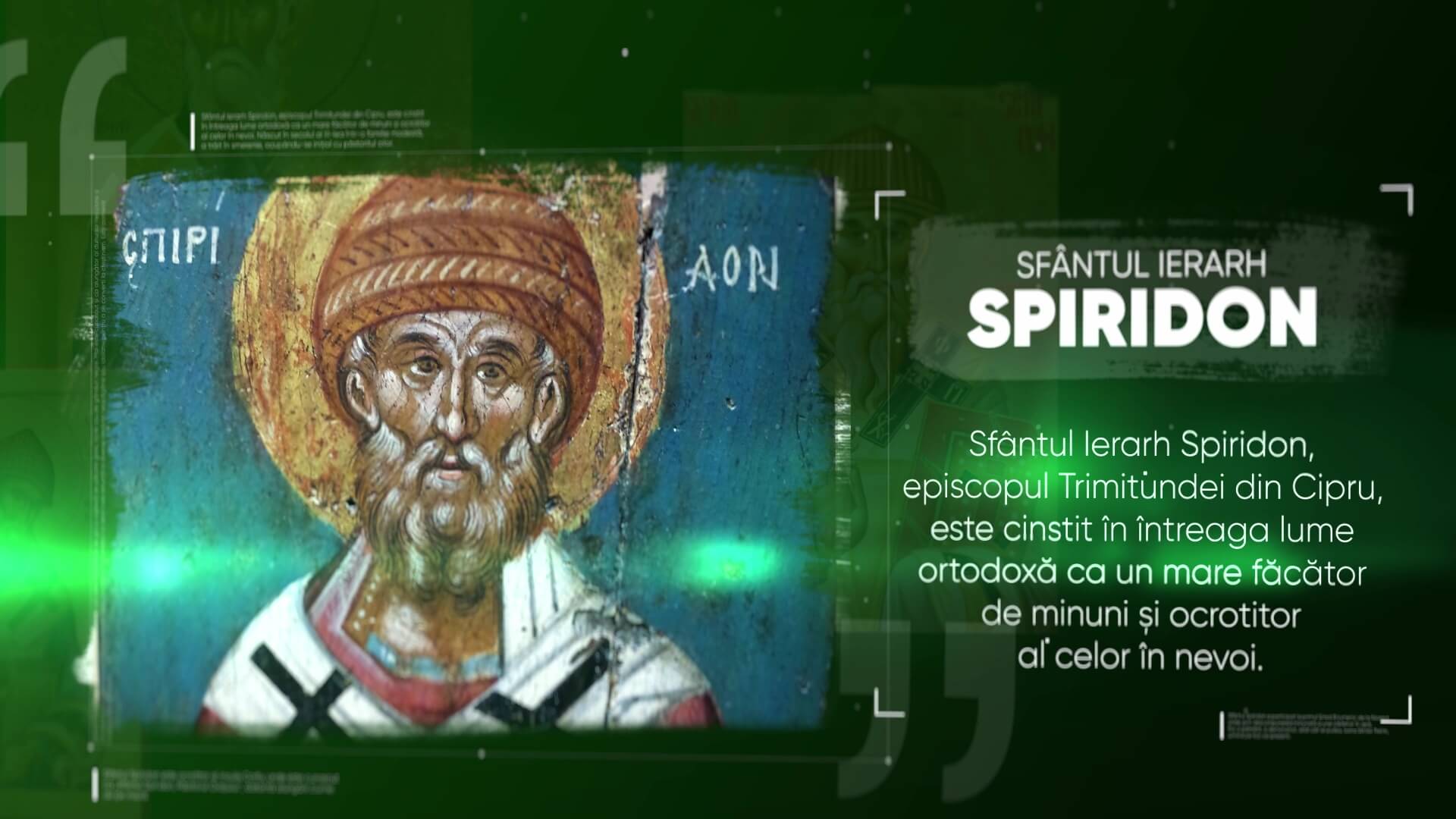 Sfântul Ierarh Spiridon - 12 decembrie - TRINITAS TV