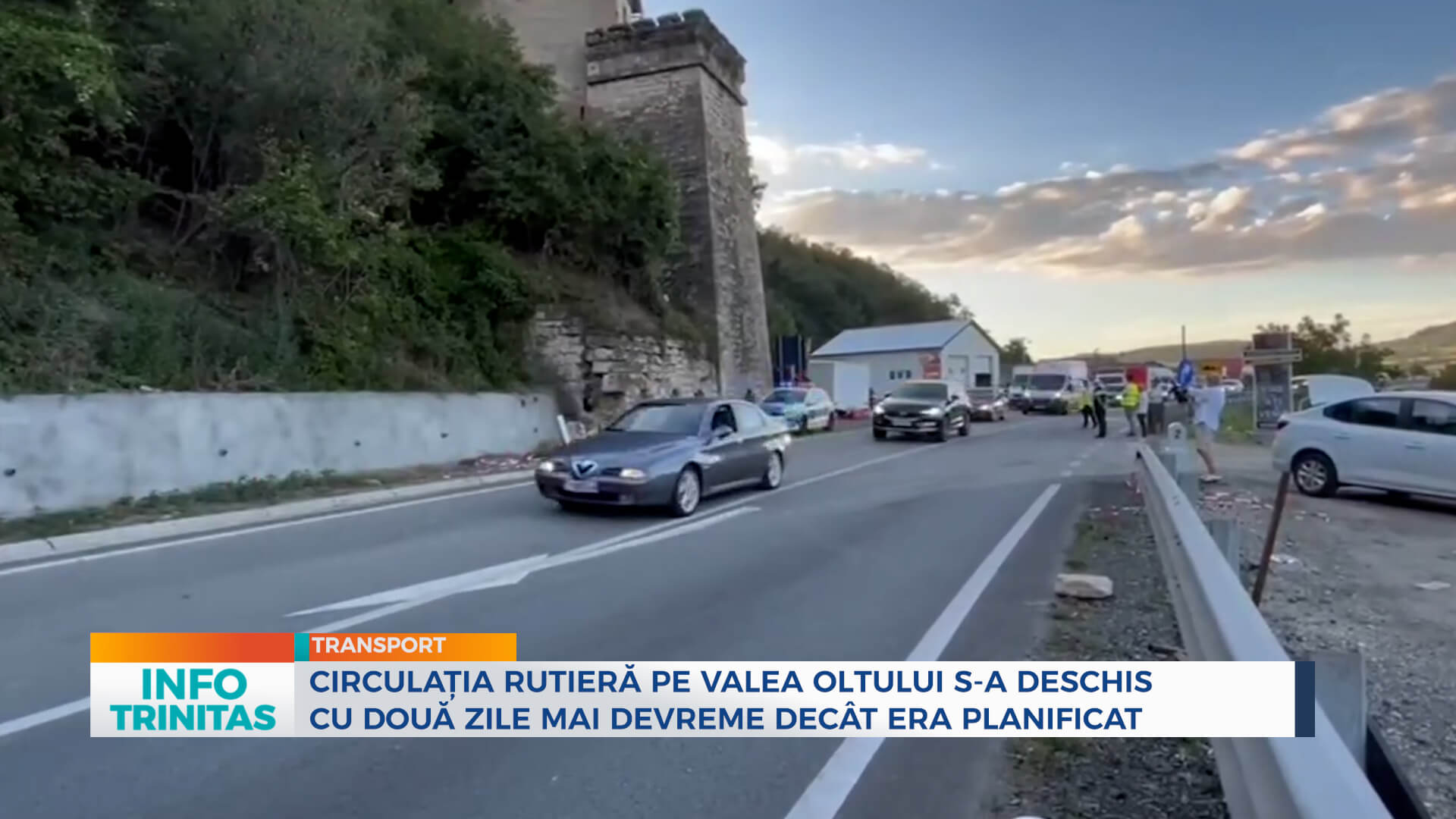 Circulația rutieră pe Valea Oltului s-a deschis cu două zile mai devreme decât era planificat ...
