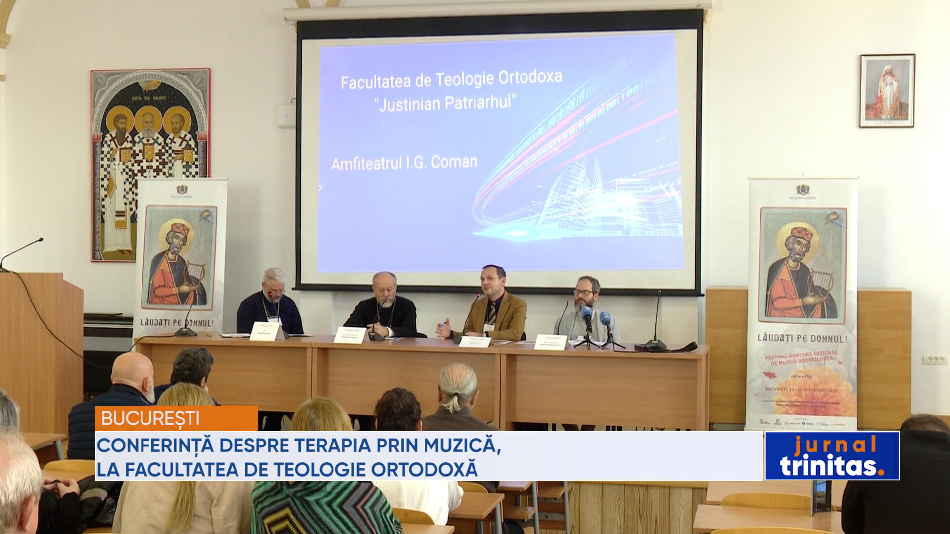 Conferință despre terapia prin muzică, la Facultatea de Teologie Ortodoxă din București ...