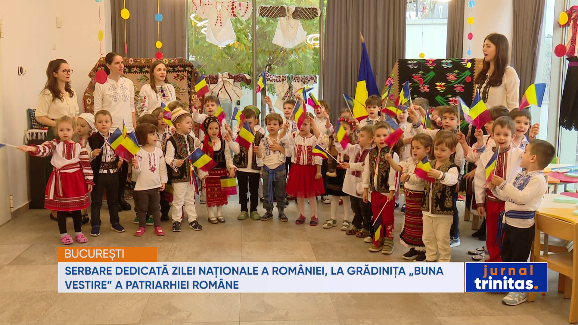 Serbare dedicată Zilei Naționale a României, la Grădinița „Buna Vestire ...