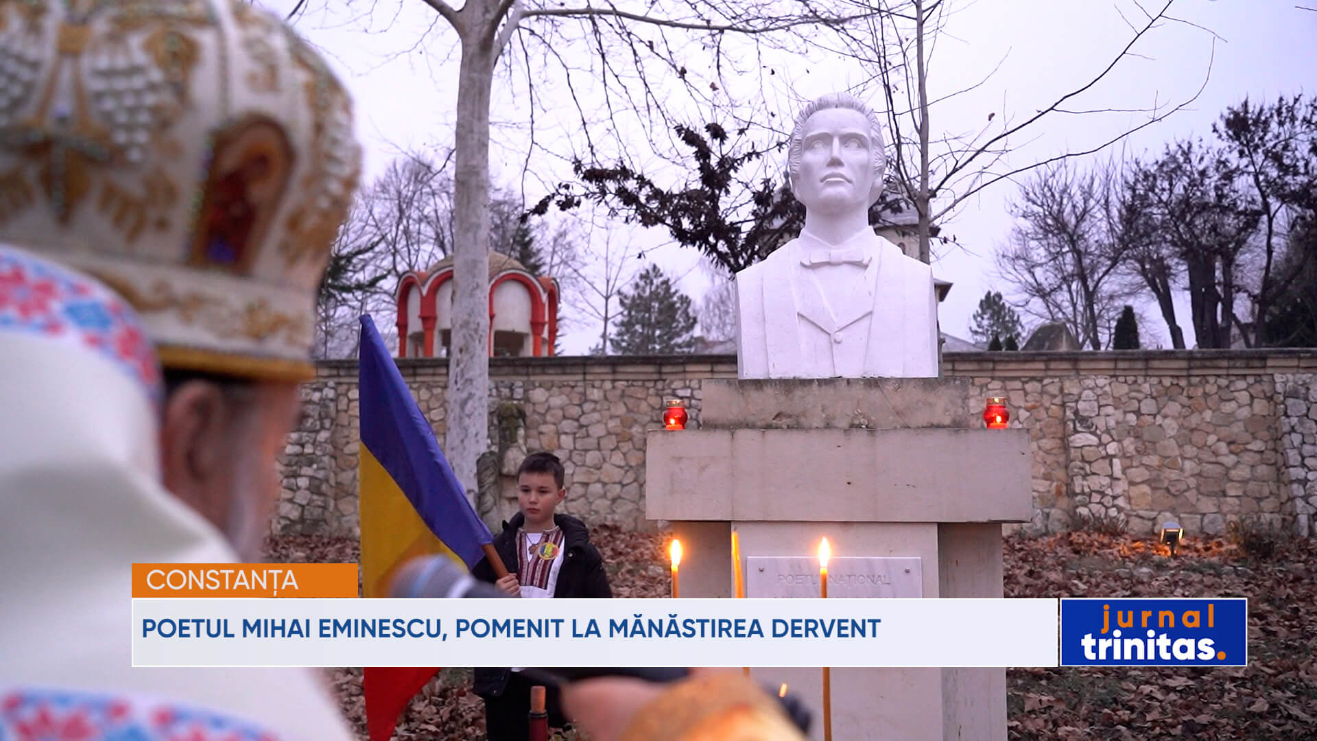 Poetul Mihai Eminescu, pomenit la Mănăstirea Dervent - TRINITAS TV