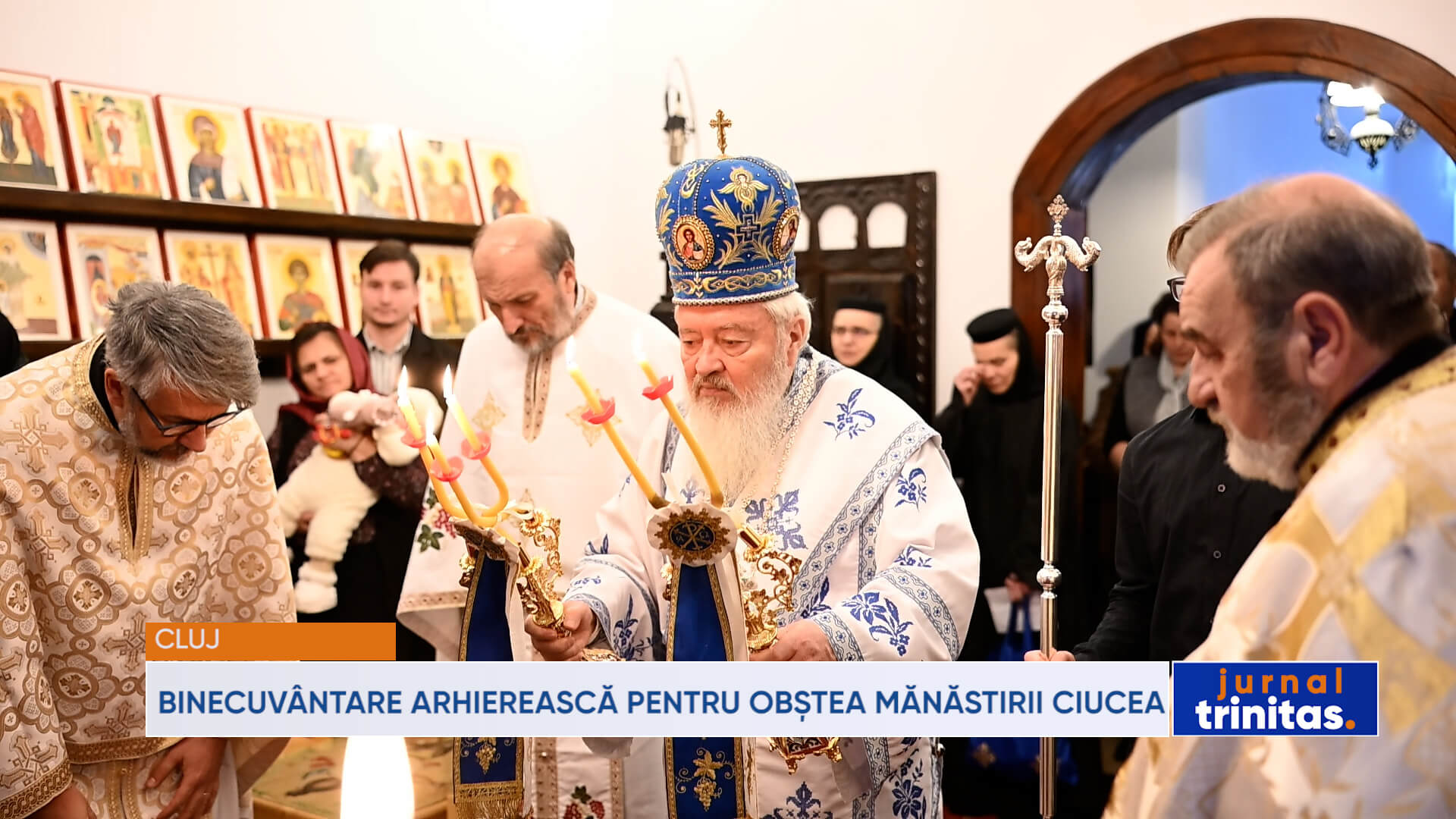 Binecuvântare arhierească pentru obștea Mănăstirii Ciucea - TRINITAS TV