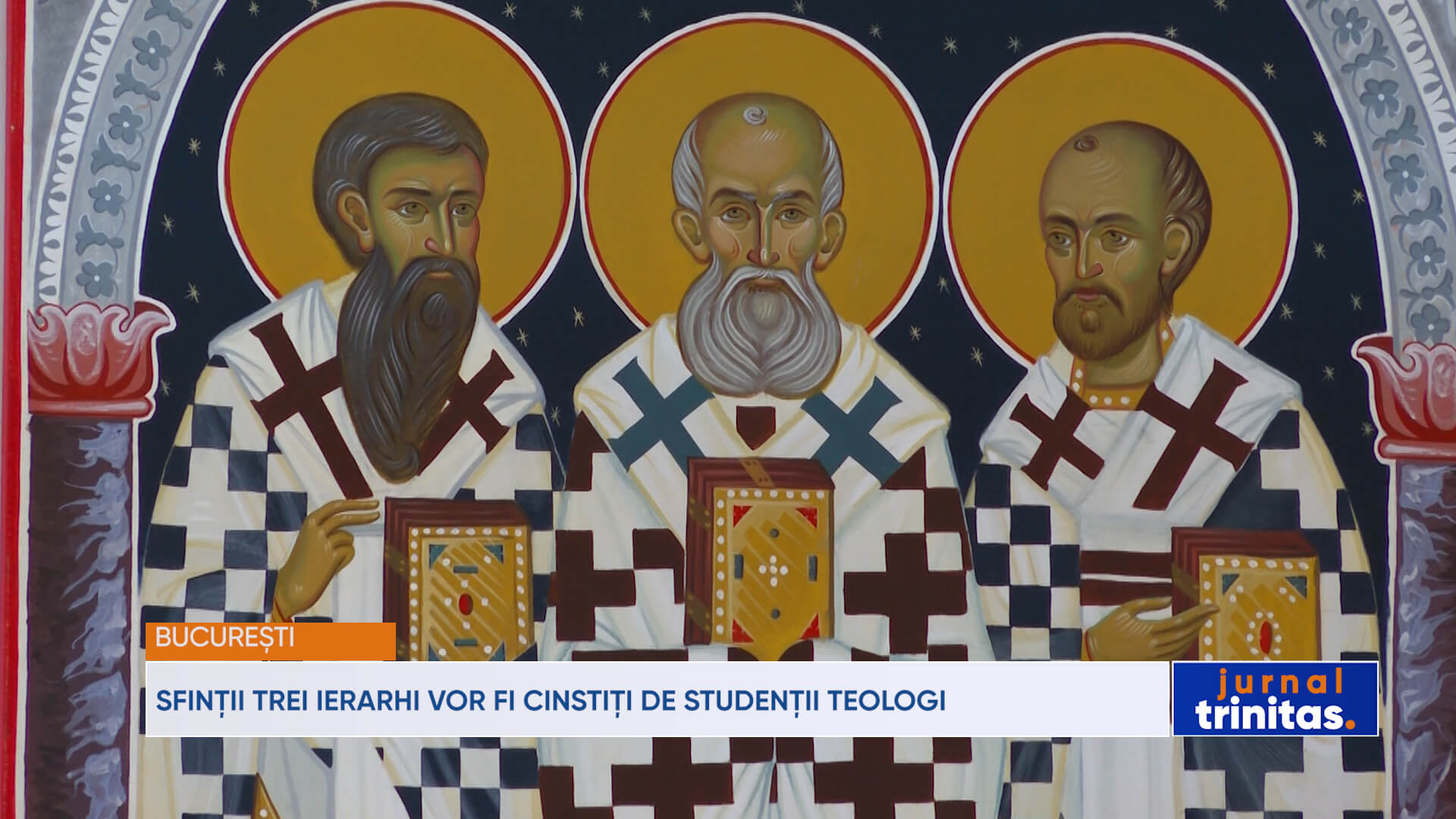 Sfinții Trei Ierarhi vor fi cinstiți de studenții teologi - TRINITAS TV