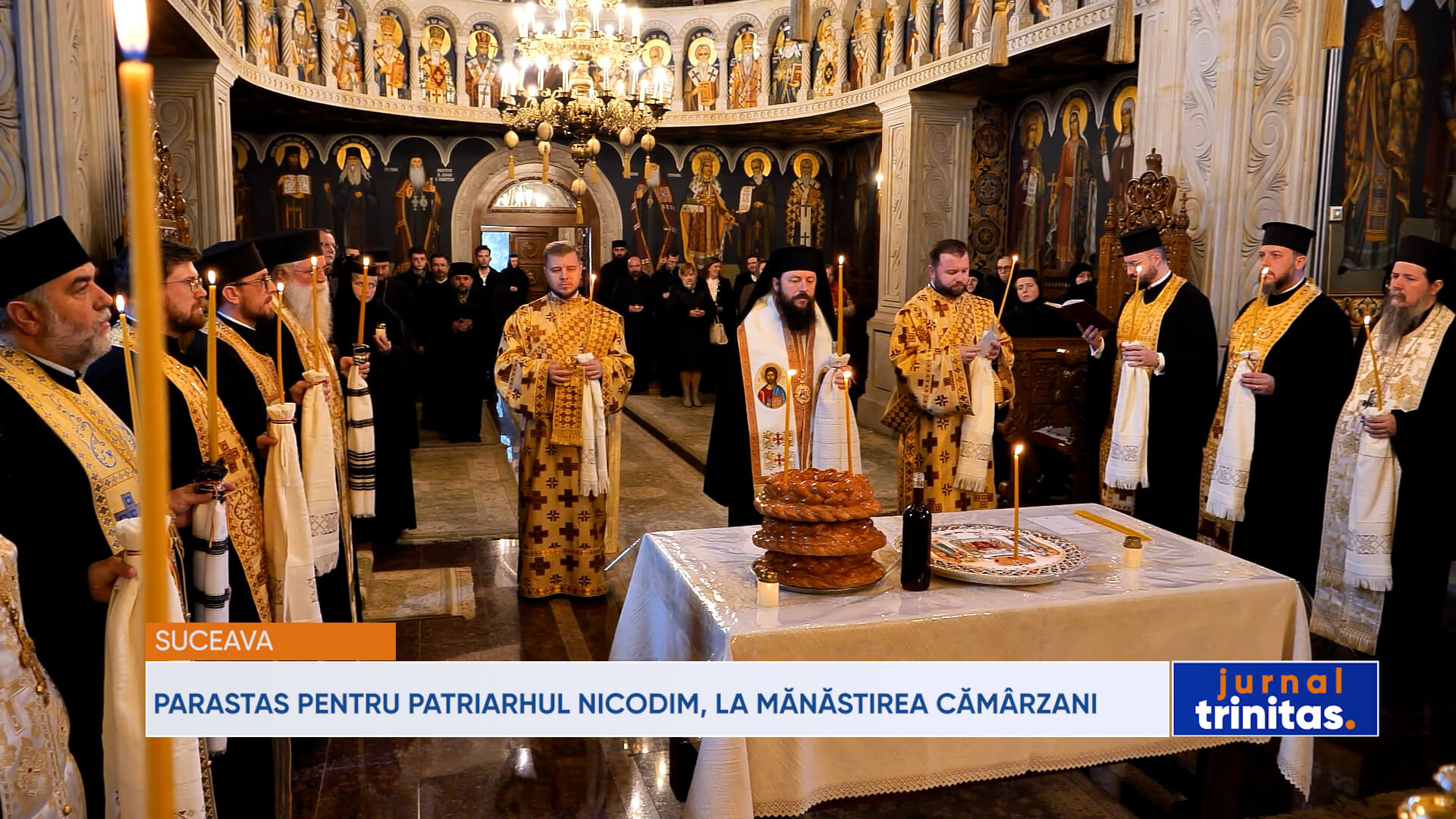Parastas pentru Patriarhul Nicodim, la Mănăstirea Cămârzani - TRINITAS TV