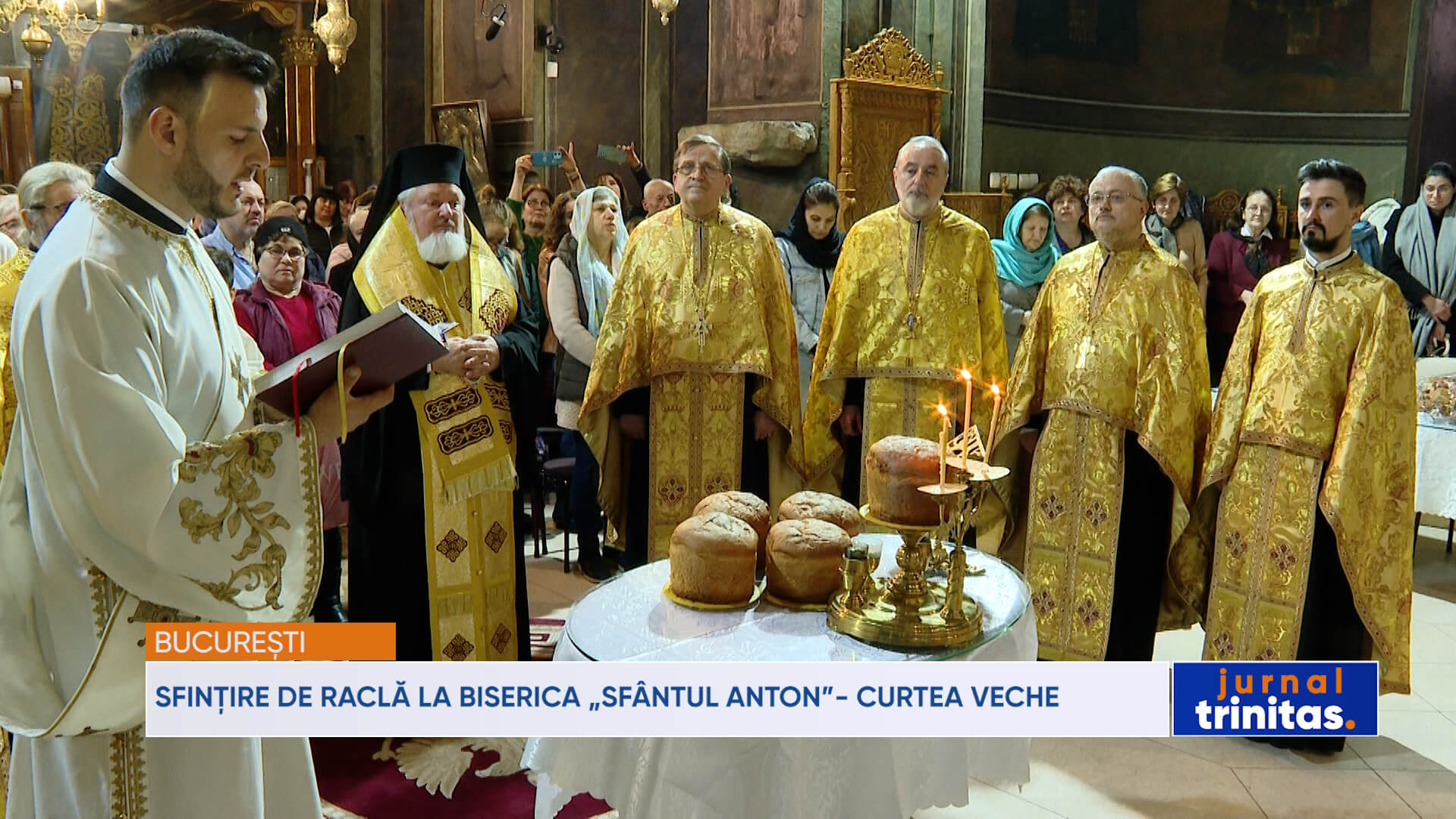 Sfințire de raclă la Biserica „Sfântul Anton” – Curtea Veche din Capitală - TRINITAS TV