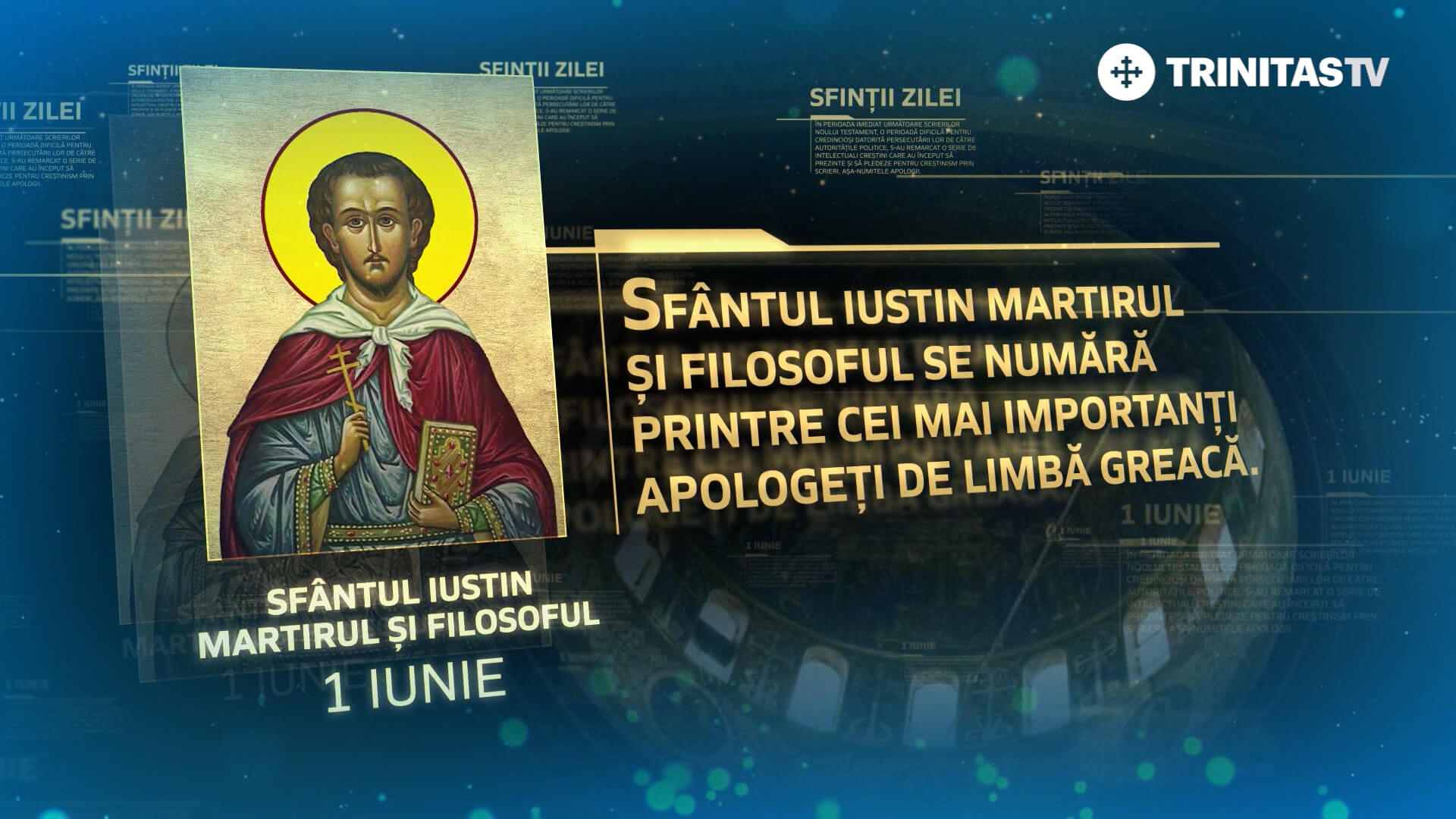Sfântul Iustin Martirul și Filosoful – 1 iunie - TRINITAS TV