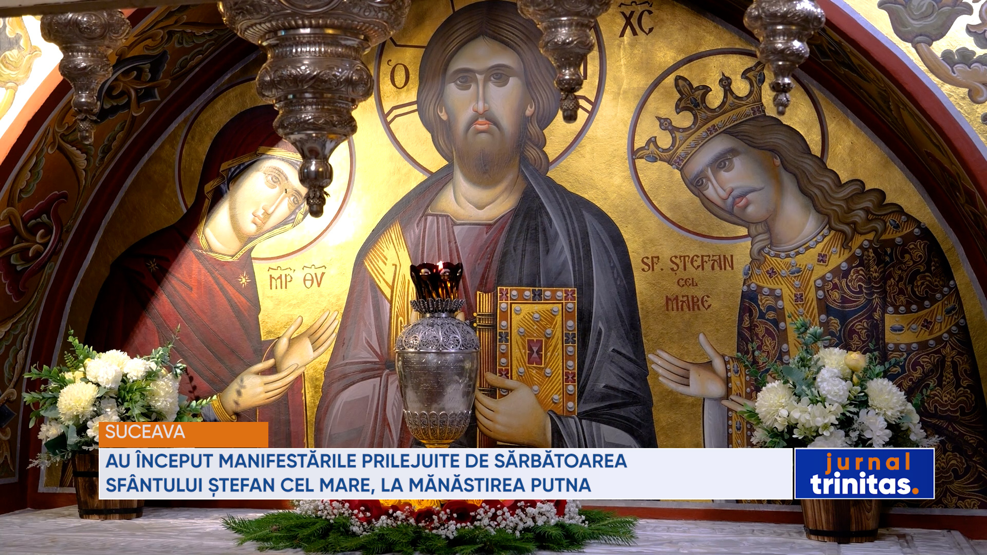 Au început manifestările prilejuite de sărbătoarea Sfântului Ștefan cel Mare, la Mănăstirea ...