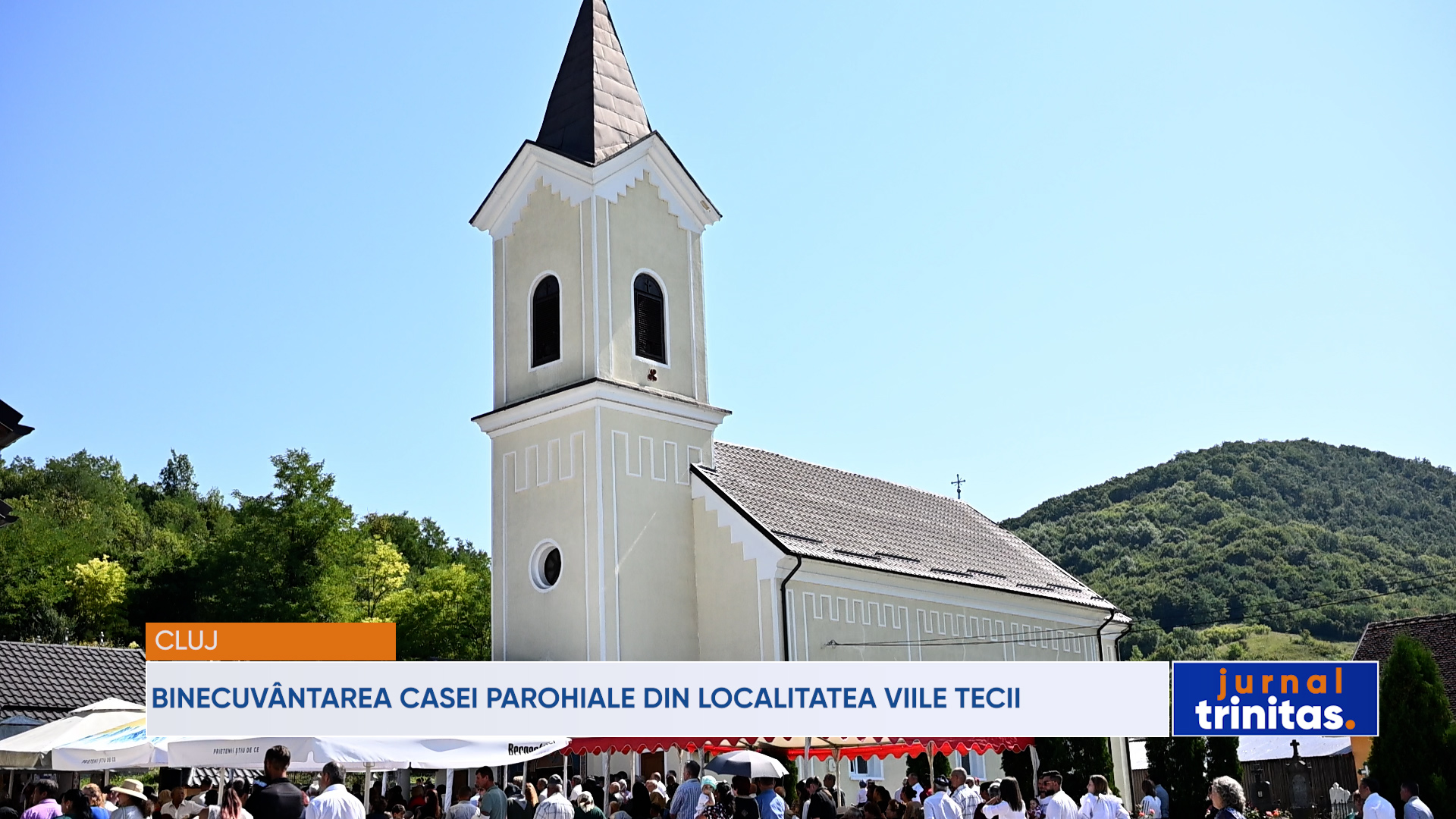 Binecuvântarea casei parohiale din localitatea Viile Tecii - TRINITAS TV