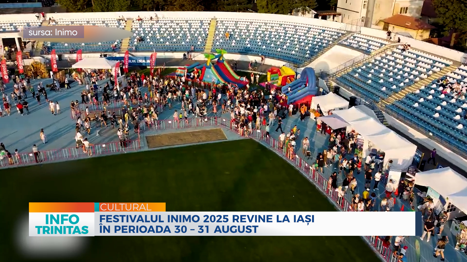 Festivalul INIMO 2025 revine la Iași în perioada 30 - 31 august - TRINITAS TV