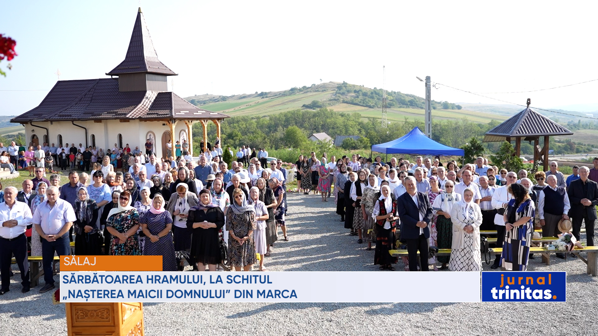 Sărbătoarea hramului, la Schitul „Nașterea Maicii Domnului” din Marca - TRINITAS TV