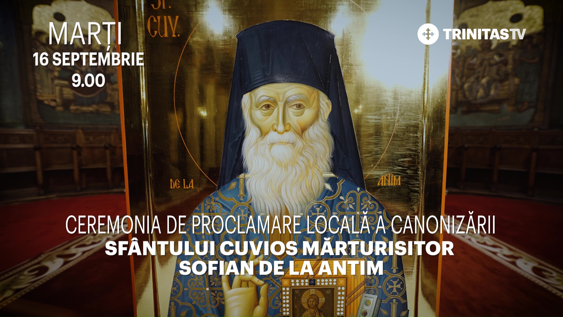 Sfânta Liturghie și proclamarea locală a canonizării Sfântului Cuvios Mărturisitor Sofian ...