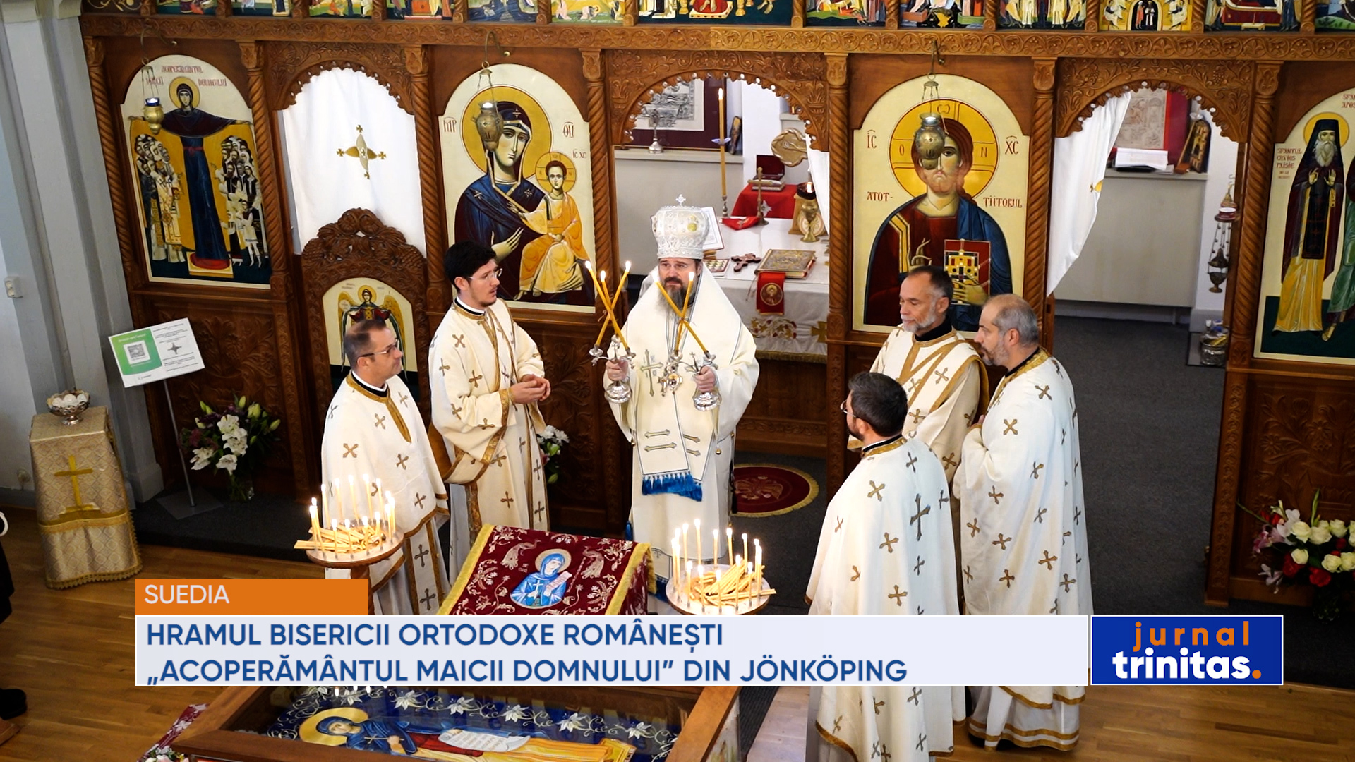 Hramul Bisericii ortodoxe românești „Acoperământul Maicii Domnului” din Jönköping - TRINITAS TV