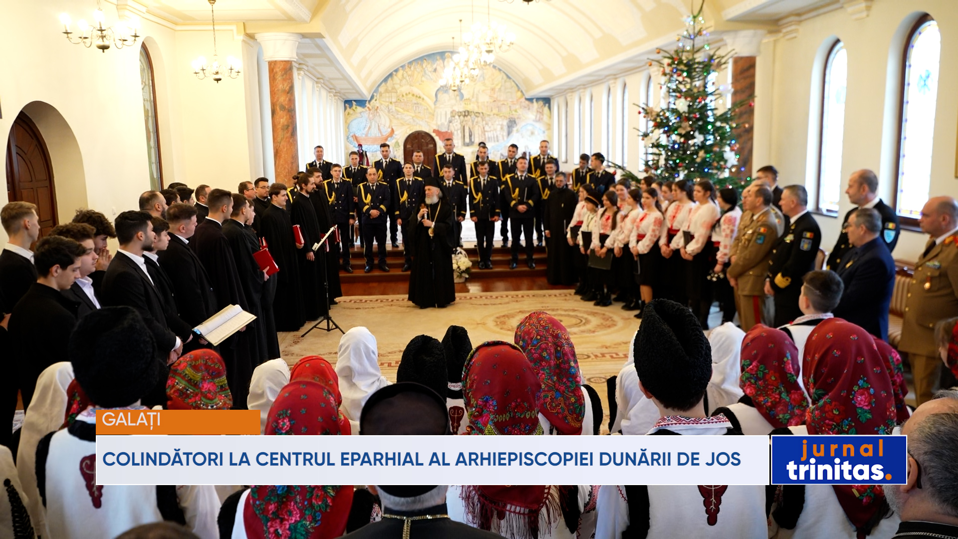 Colindători la Centrul eparhial al Arhiepiscopiei Dunării de Jos ...