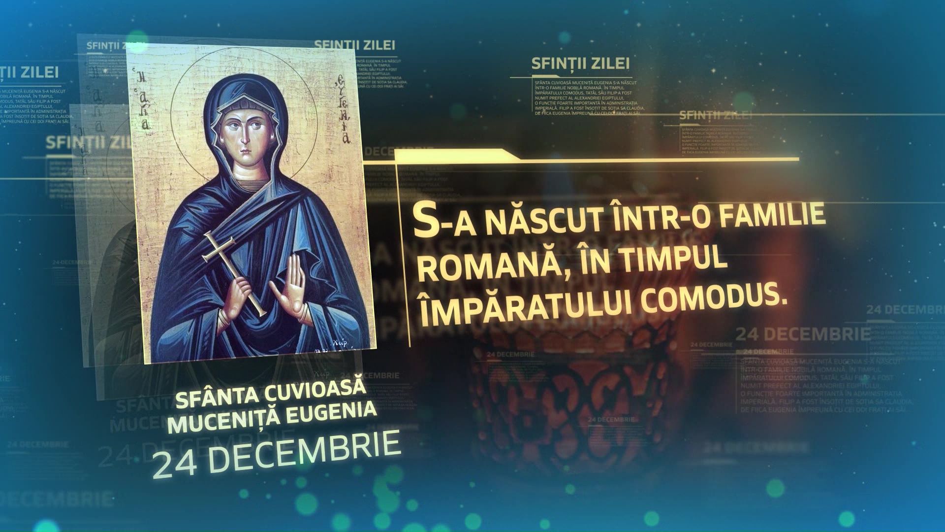 Sfânta Cuvioasă Muceniță Eugenia – 24 decembrie - TRINITAS TV
